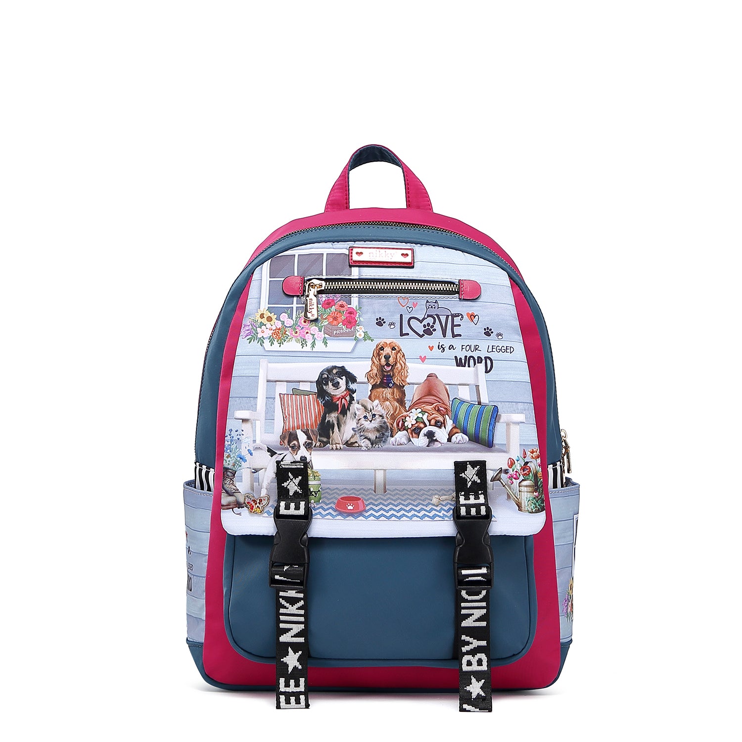BACKPACK WITH NYLON FLAP One Happy Family – Nicole Lee